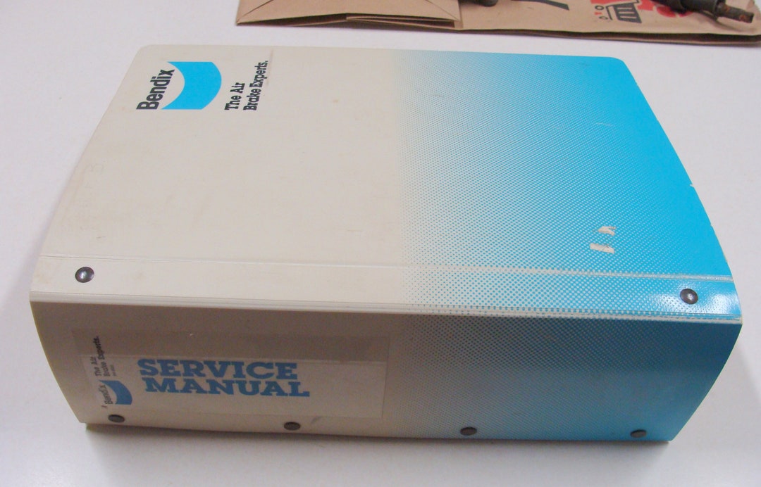BIG 1987 Bendix Heavy Vehicle System Service Data Air Brake Systems ...