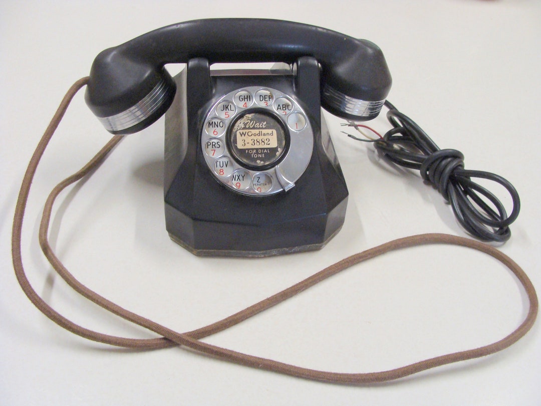 Gorgeous Old Unrestored Monophone Table Top Telephone W/ Chrome Trim - Etsy
