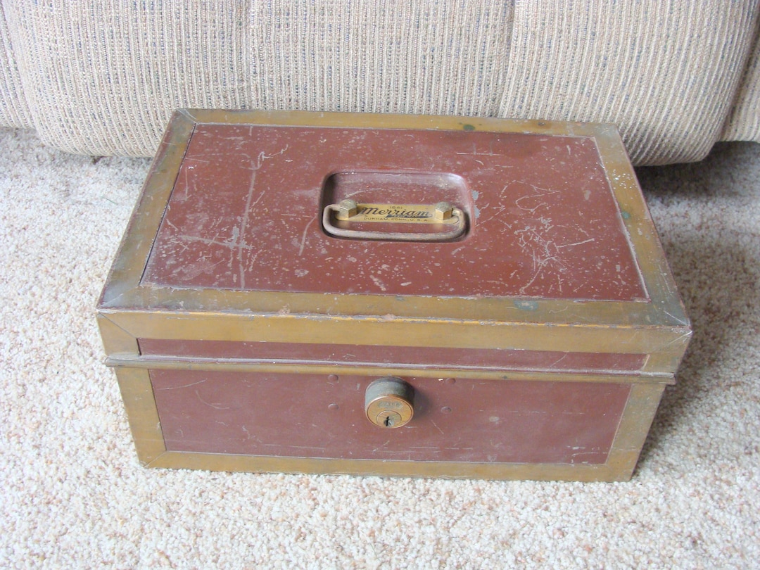 Vintage Merriam All Steel Lockbox, No Key, Has A Very Cool Look! - Etsy
