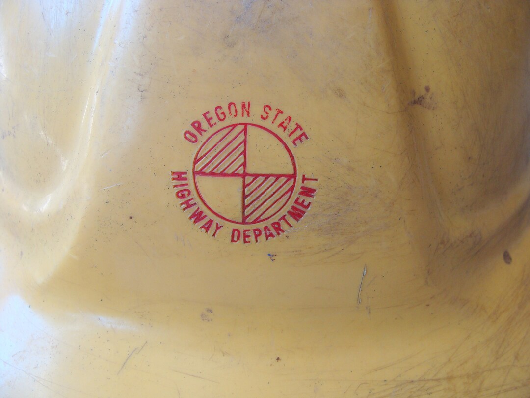 50 Year Old Oregon State Highway Department Hard Hat Made by American ...
