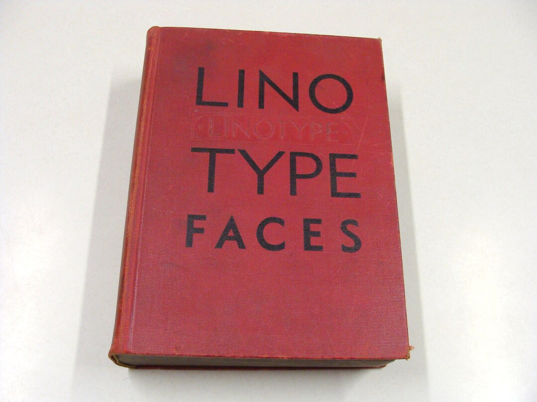 1930"s Mergenthaler Linotype Faces Specimen Book W/ 1215 Pages Full of ...
