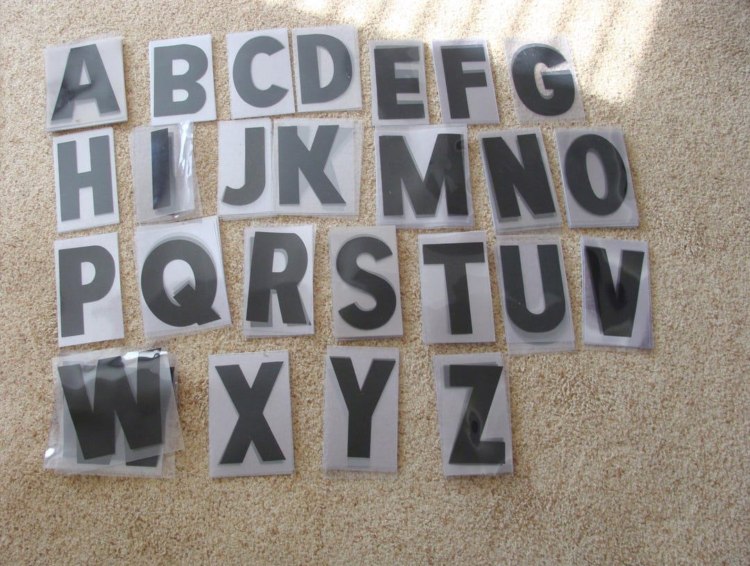 6.5 Pounds of 7" Flexible Plastic Marquee Sign Letters for Outdoor ...