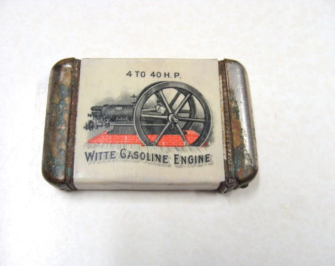 Celluloid Witte Iron Works Co. Match Safe Advertising the Witte ...