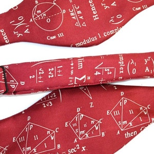 Men's SILK BOW TIE Math Mathematics Calculus Scientist Teacher Science ...