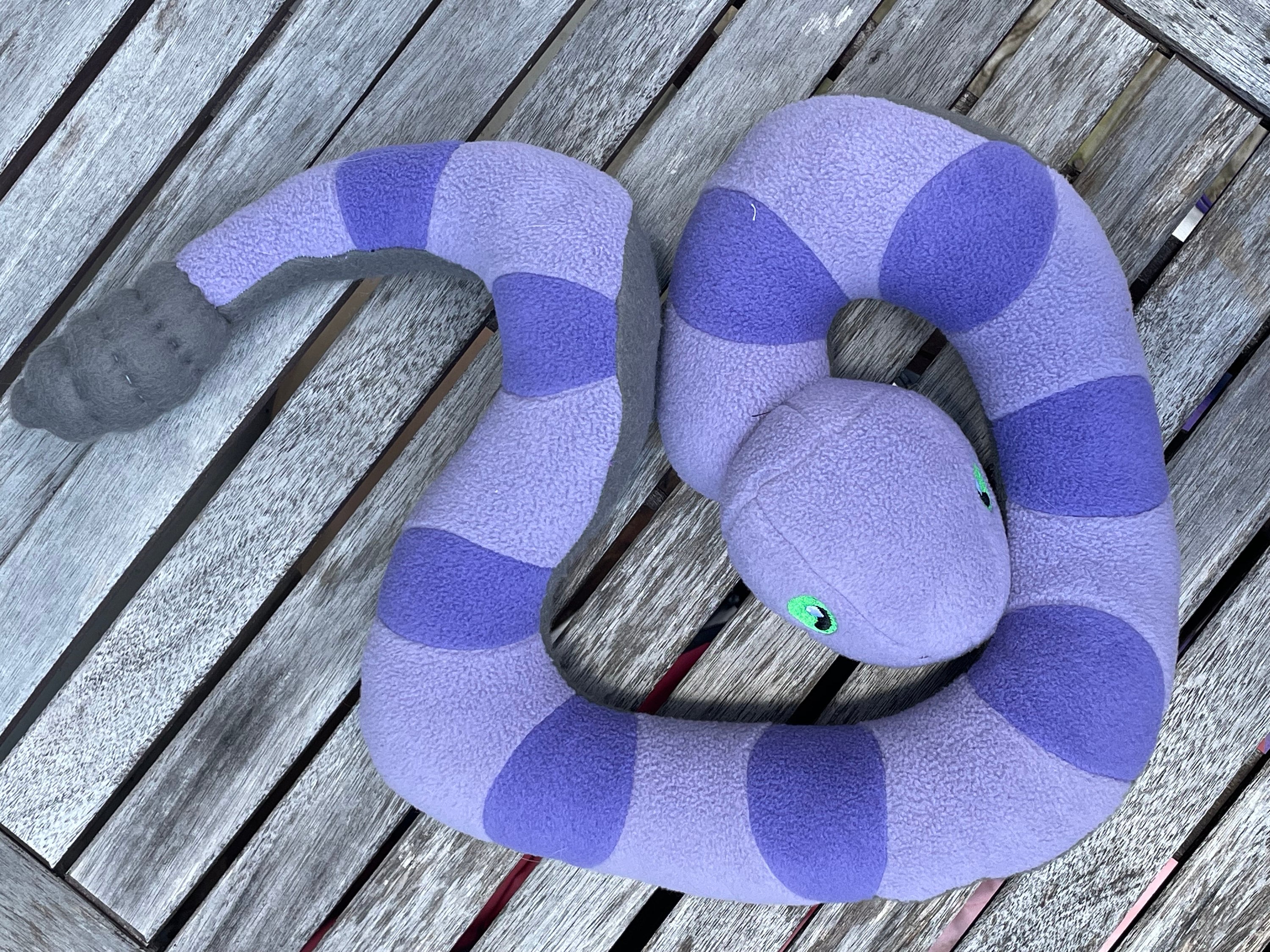 Purple Rattlesnake Plush - Etsy