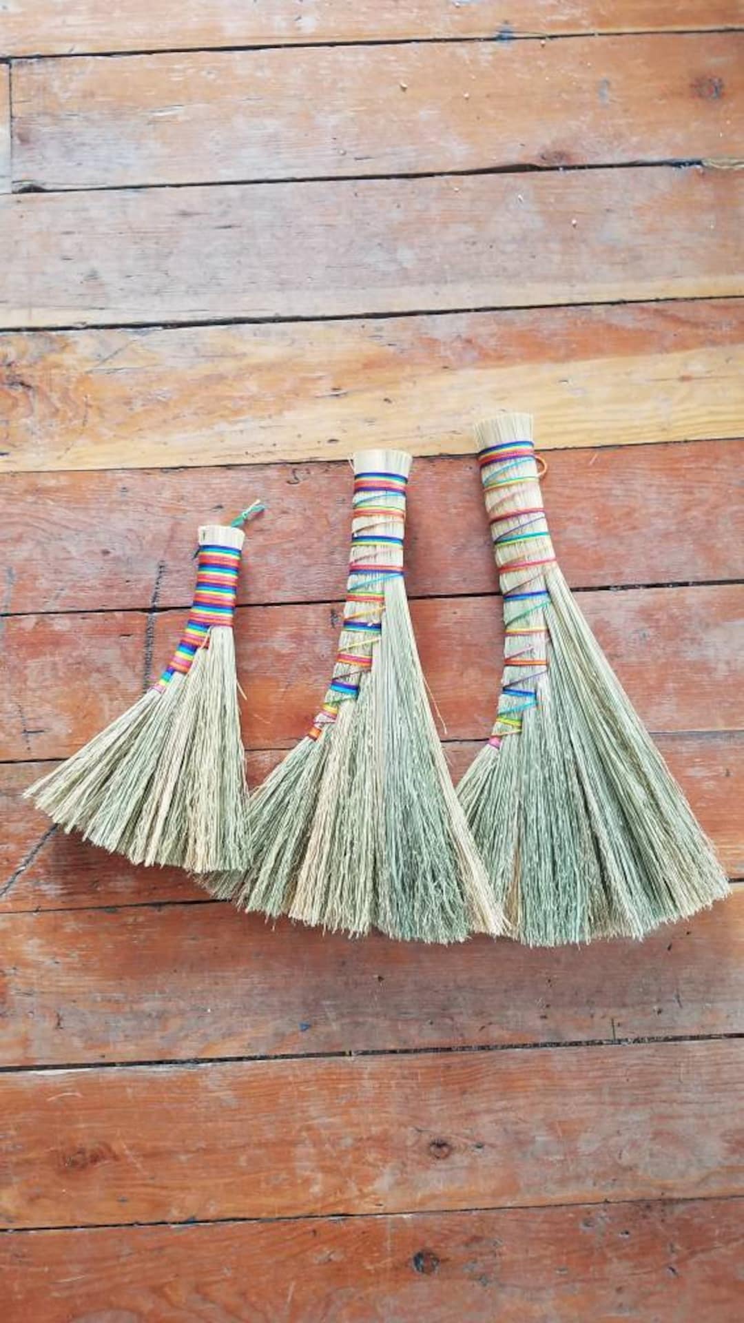 Rainbow Turkey Wing Broom - Etsy