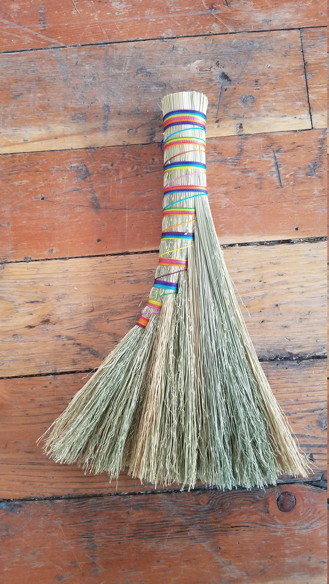 Rainbow Turkey Wing Broom - Etsy