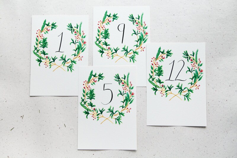Custom Table Numbers - Unique Wedding Stationery - Etsy