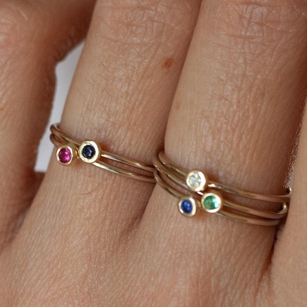 Gemstone Gold Ring - Etsy