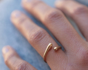 Unique gold ring | Etsy