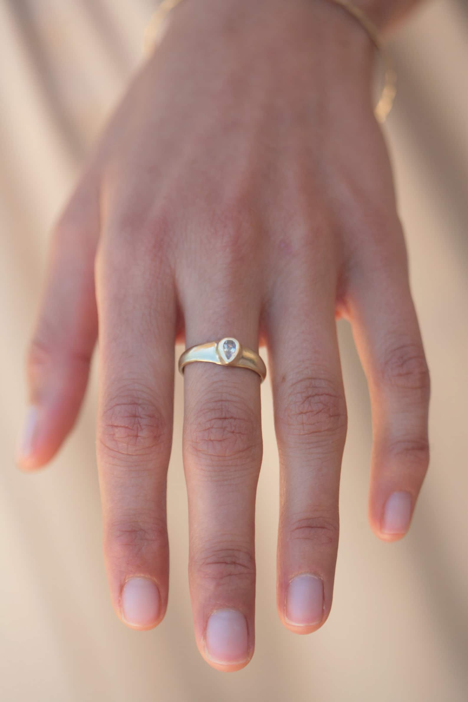 Gold Signet Ring Gemstone Signet Ring 14k Gold Ring - Etsy