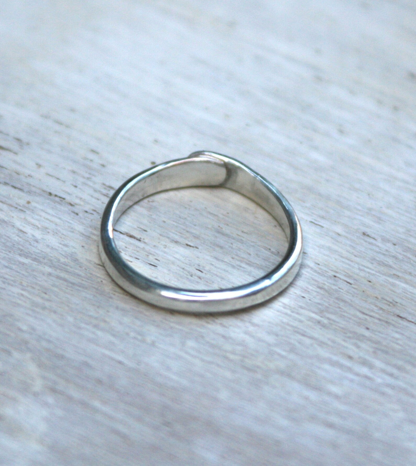 Silver Ring Silver Wedding Band Modern Silver Ring Hammered - Etsy