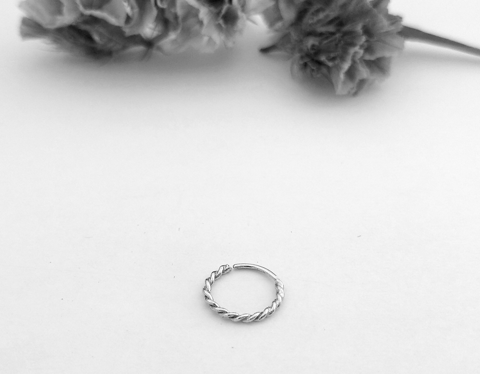 Nose Ring, Silver Nose Ring, Nose Hoop, Silver Nose Hoop, Indian Nose ...