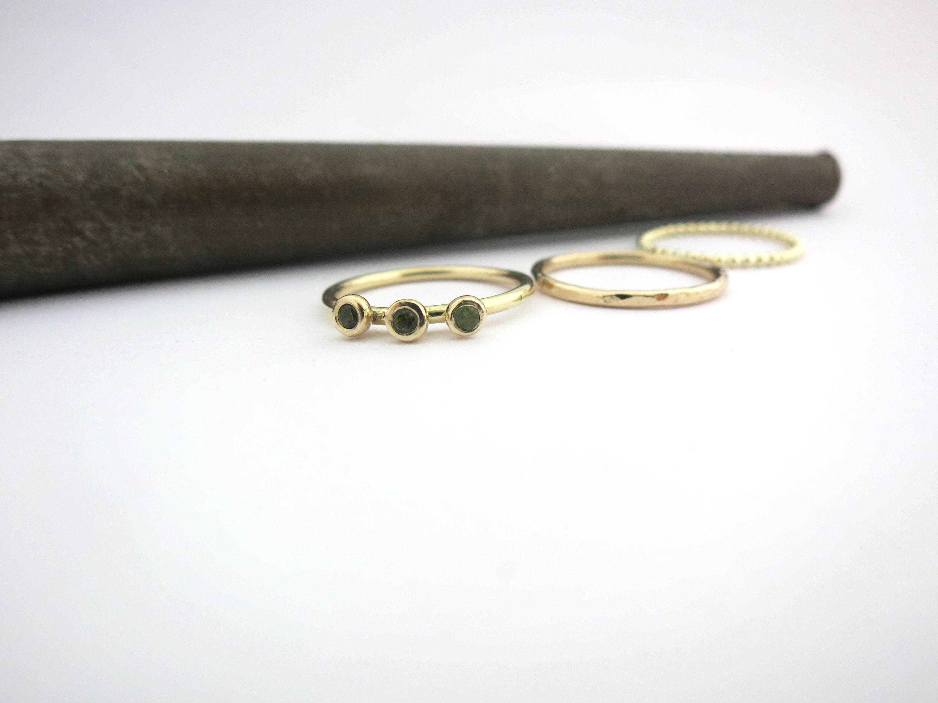 Stacked ring set 14k gold ring Gold rings women Stacked | Etsy