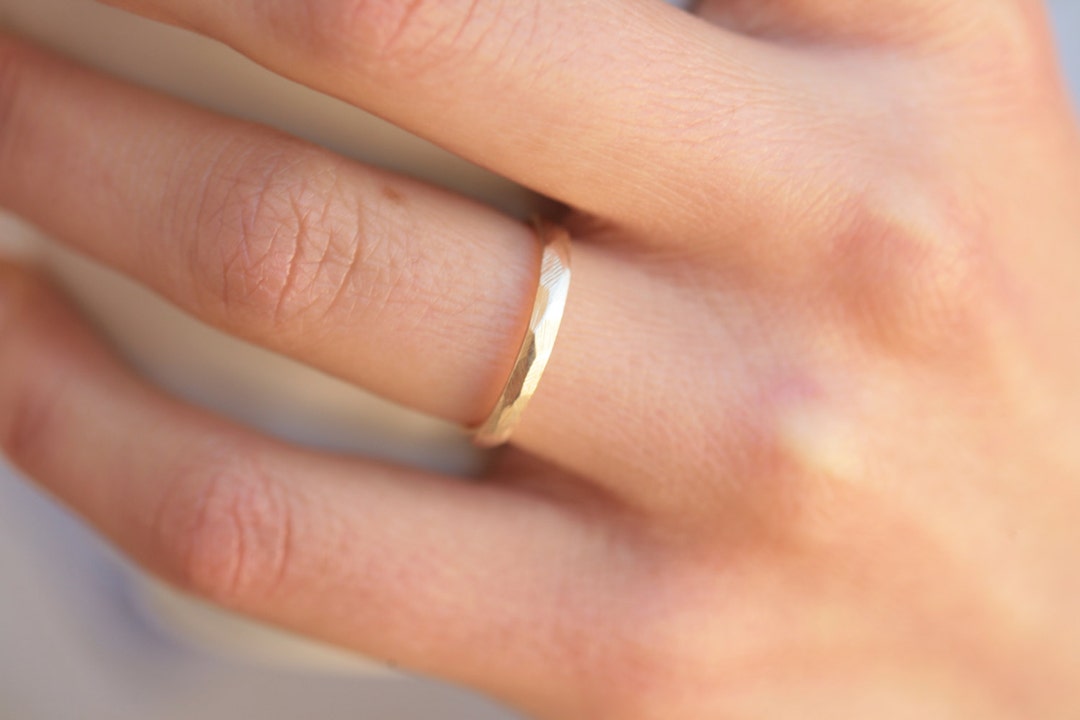 Wedding Bands Woman, Dainty Wedding Band, 14k Wedding Band, Wedding ...