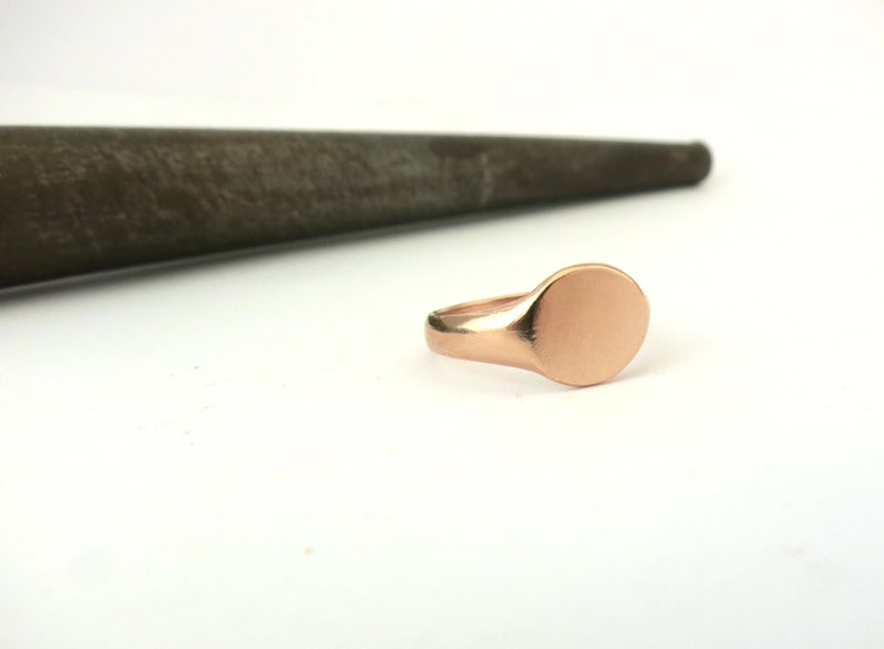 Gold Signet Ring Rose Gold Ring Signet Ring Dainty Gold - Etsy