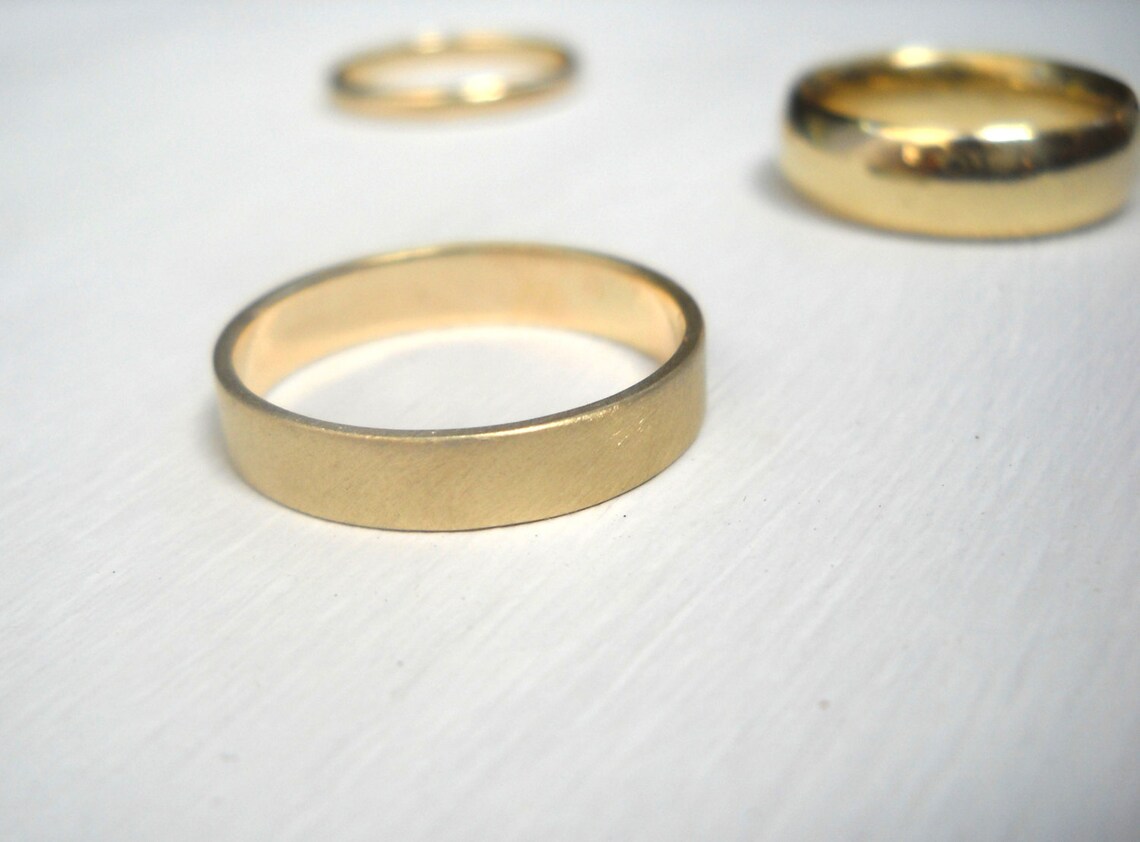 Wedding band Men's wedding ring Classic wedding ring | Etsy