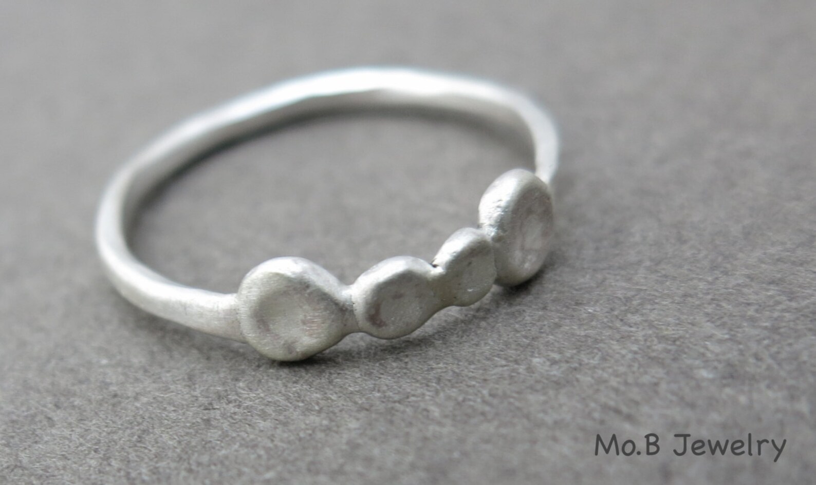 Unique silver ring Ring for women Modern silver ring | Etsy