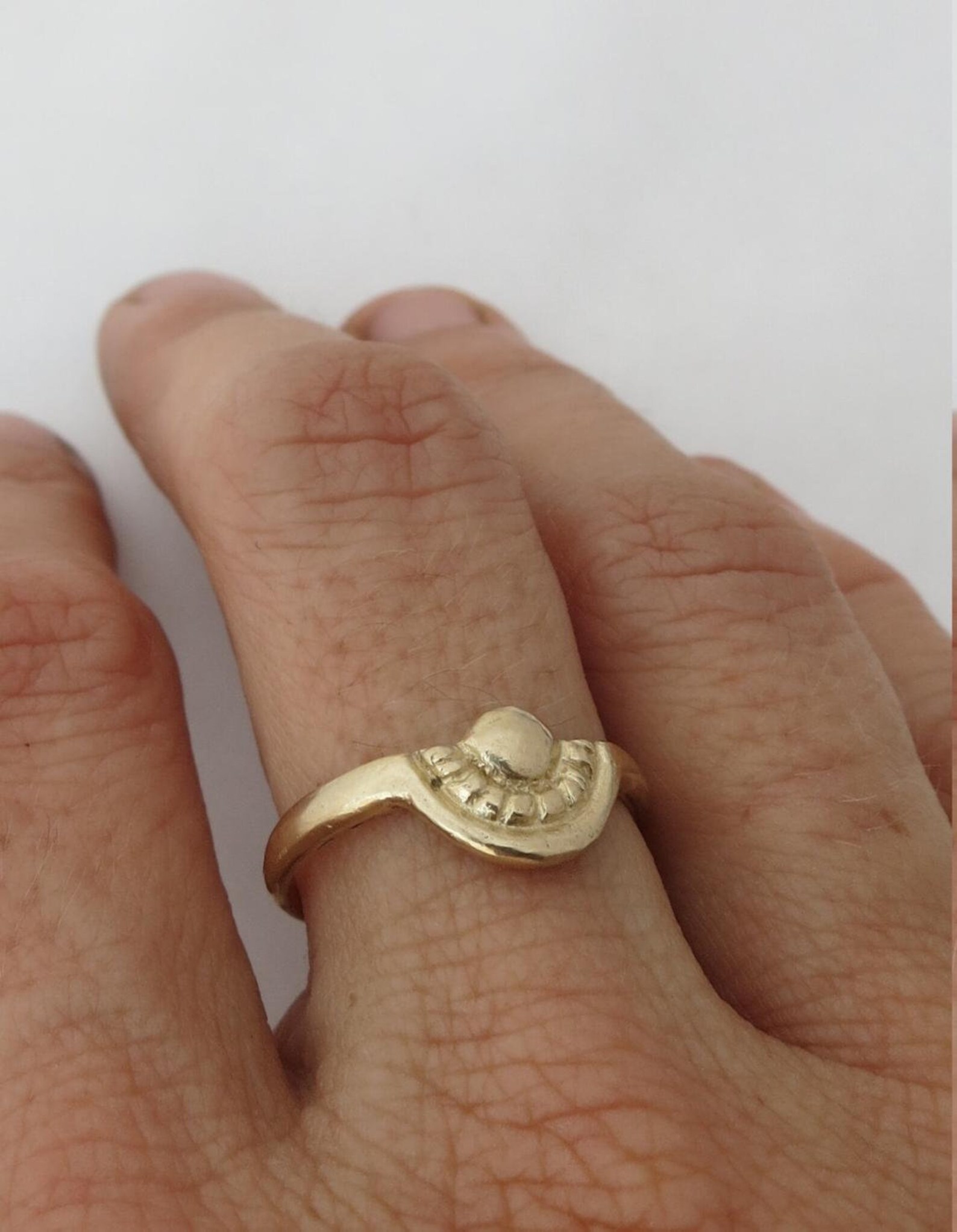 Ethnic gold ring Solid glod ring Rings for women | Etsy