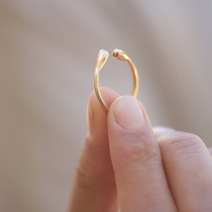 Gold Ring Women, Solid Gold Ring, 14k Gold Ring, Open Gold Ring, Rings ...