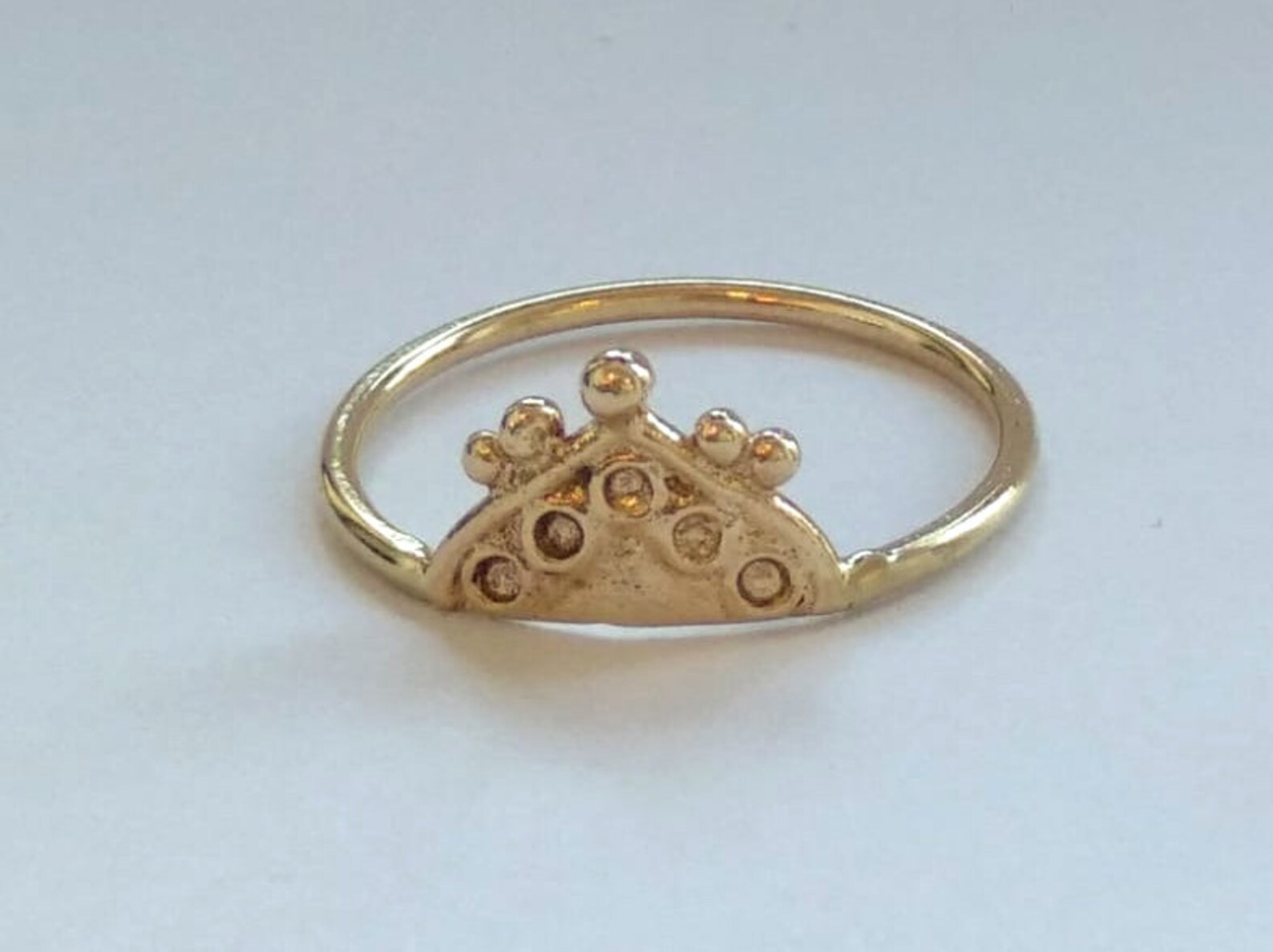 Gold Boho Ring Gold Indian Ring 14k Gold Ring Gold Ring | Etsy