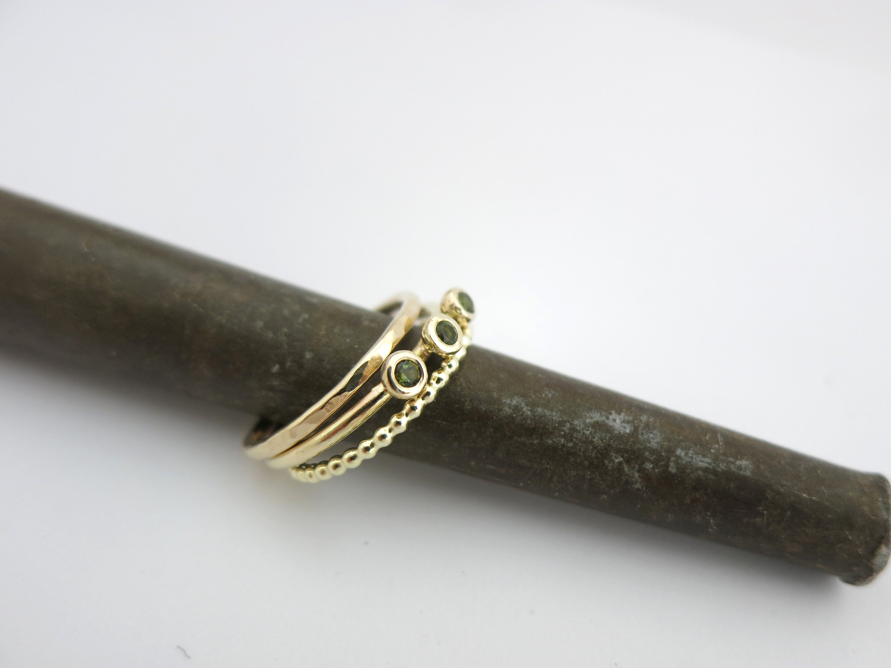 Stacked ring set 14k gold ring Gold rings women Stacked | Etsy