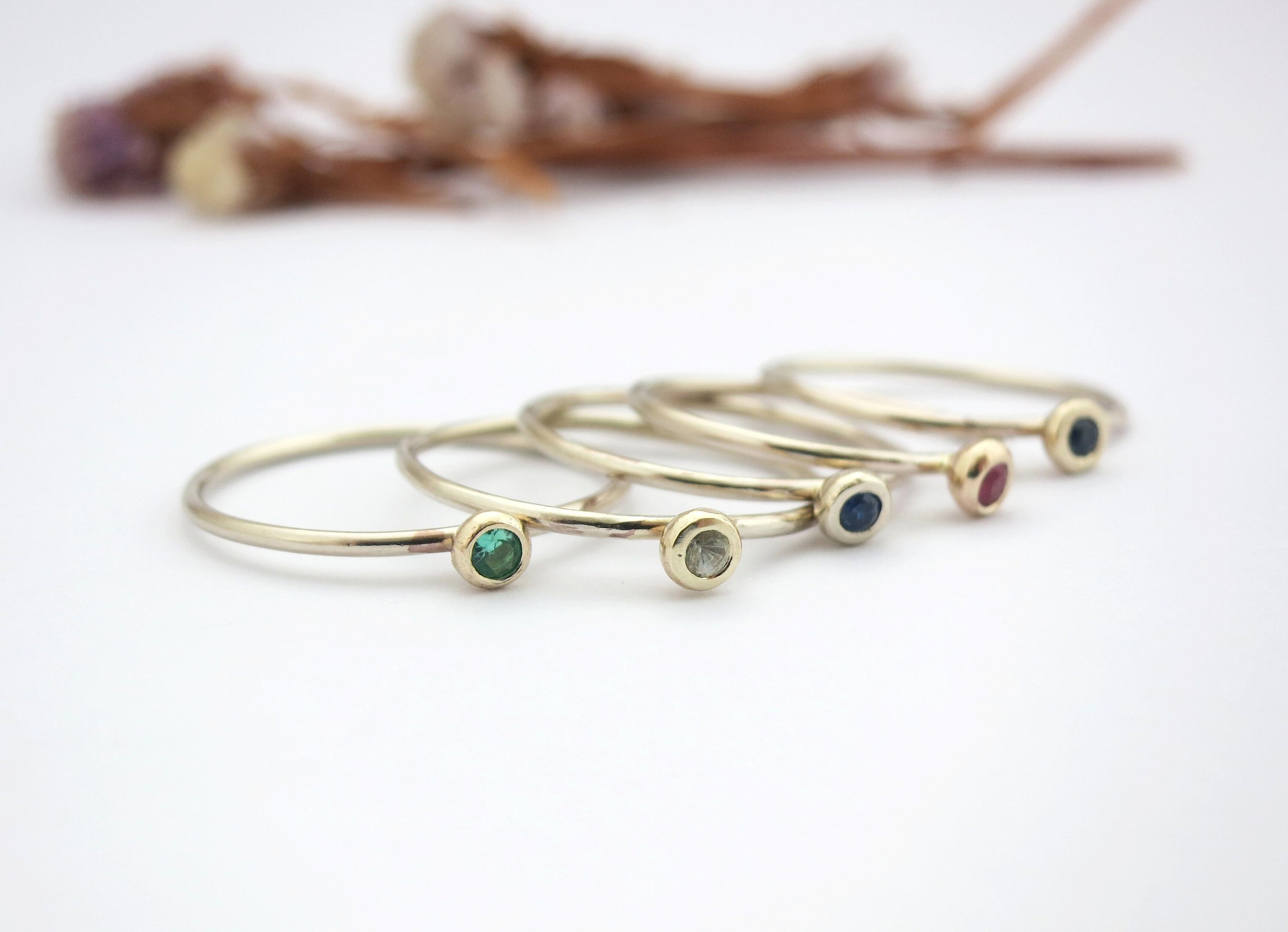 Rings for women 14k gold rings Gold ring set Stacked ring | Etsy