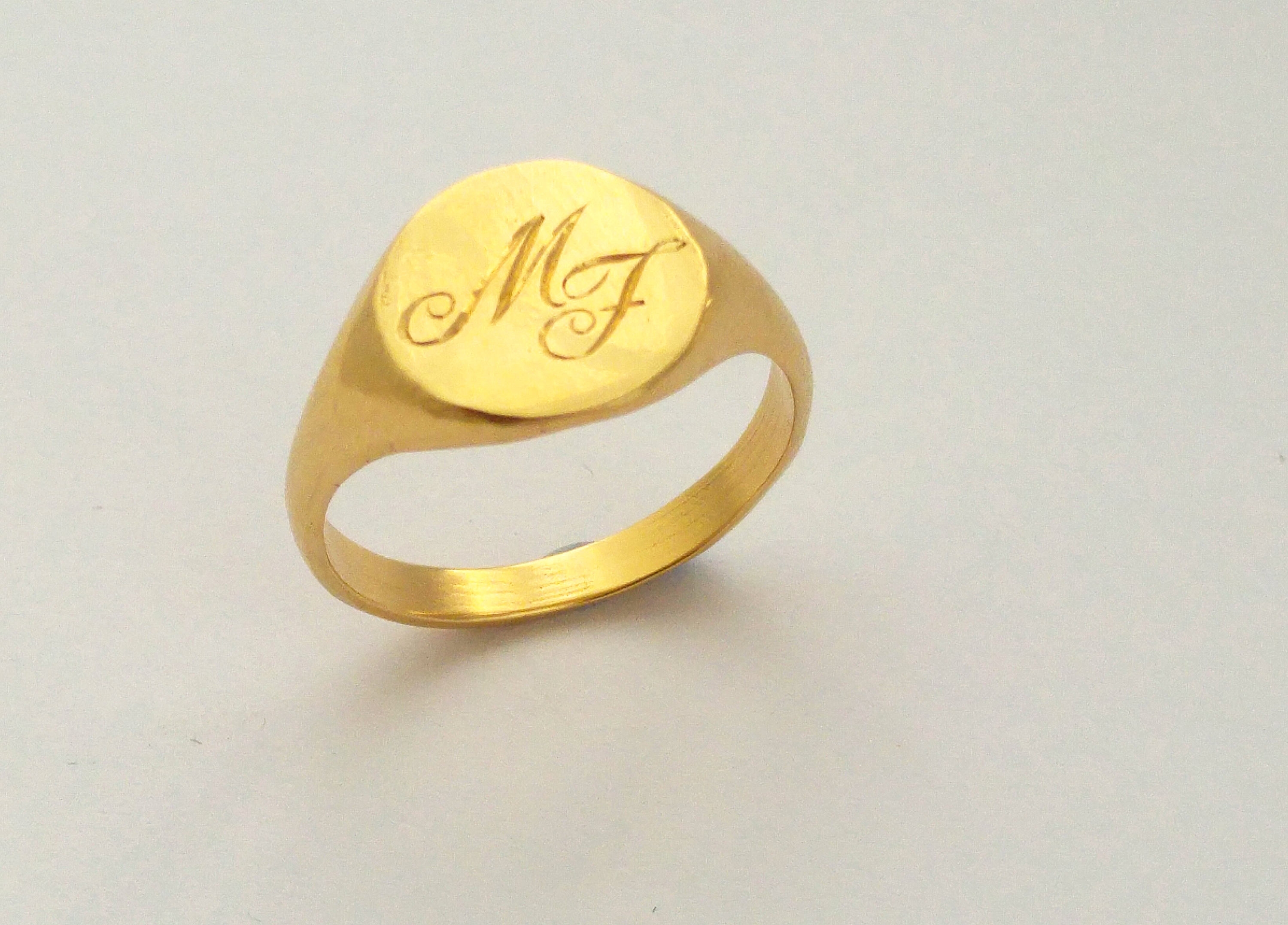 Signet Ring, Personalized Signet Ring, Pinky Ring, Pinky Signet Ring ...