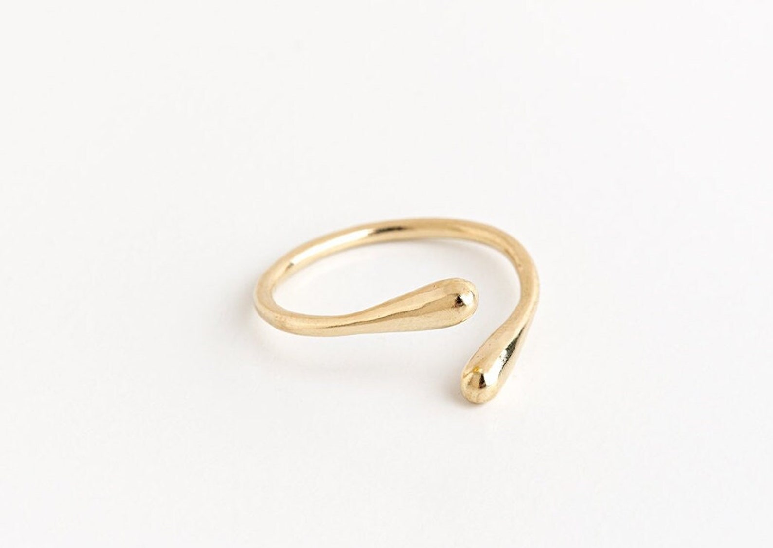 Gold Ring Women, Solid Gold Ring, 14k Gold Ring, Open Gold Ring, Rings ...