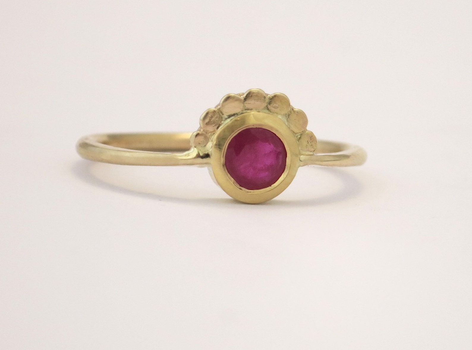 Rings for Women, Ruby Ring, Gold Ring, 14k Gold Ring, Solitaire Ruby ...