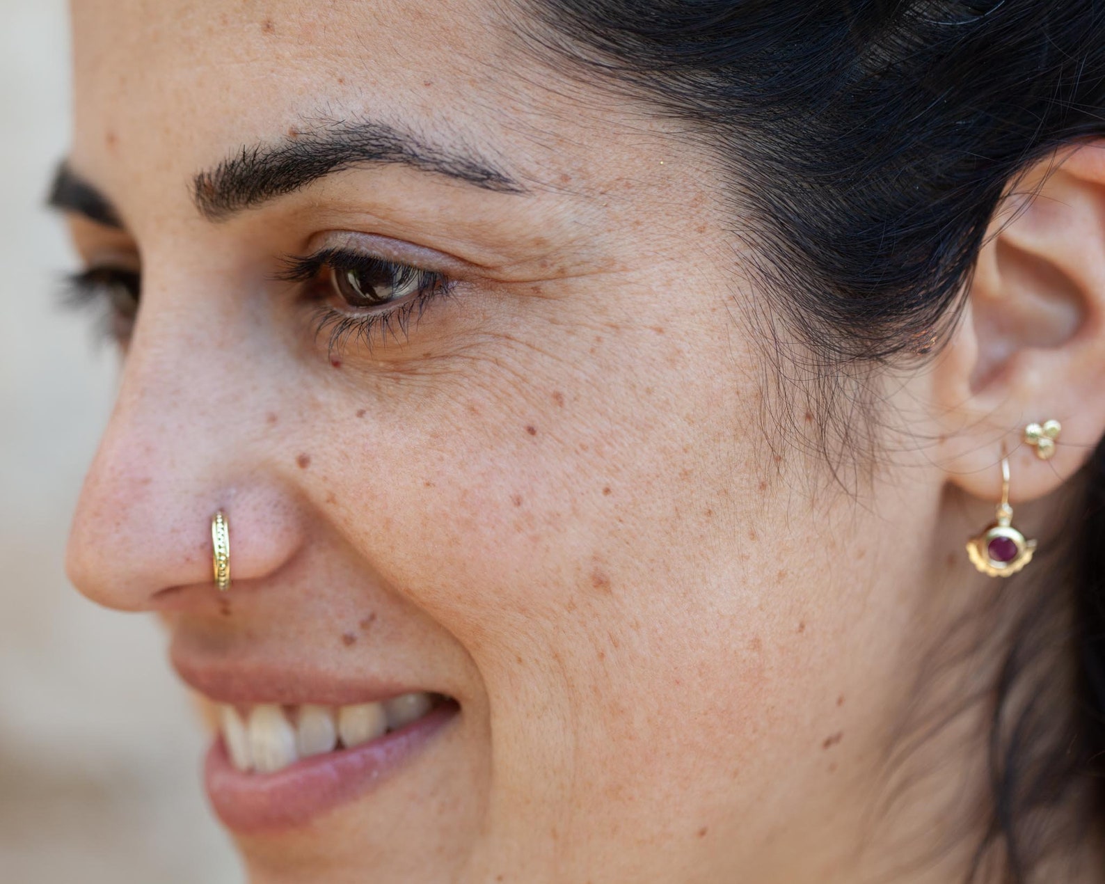 Gold Nose Ring Rose Gold Nose Ring Nose Hoop Unique Nose - Etsy