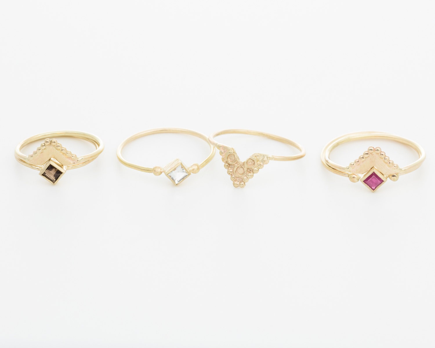 Gold Ring Set, Antique Gold Rings, Rings for Women, Solid Gold Rings ...