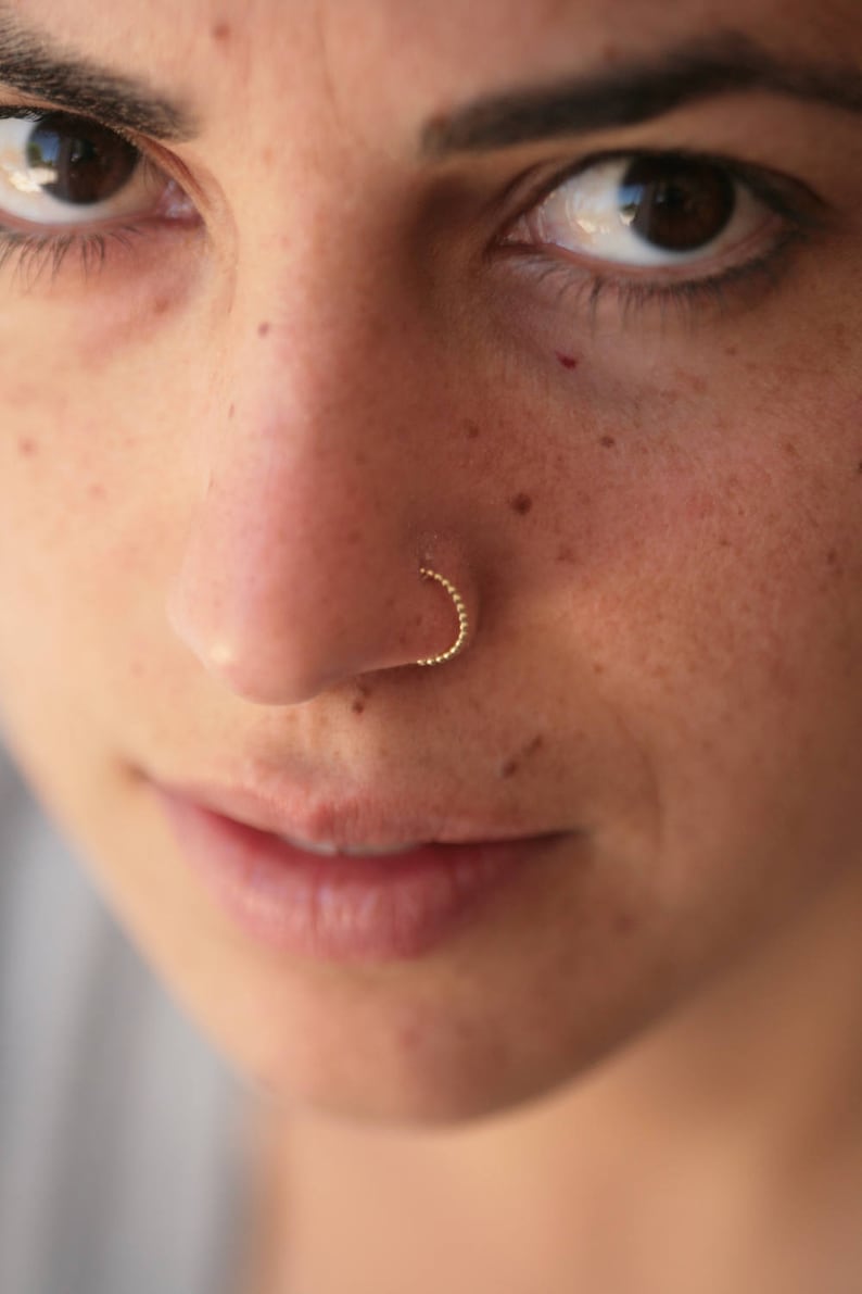 Gold Nose Hoop Nose Ring Indian Nose Ring Boho Nose Ring | Etsy
