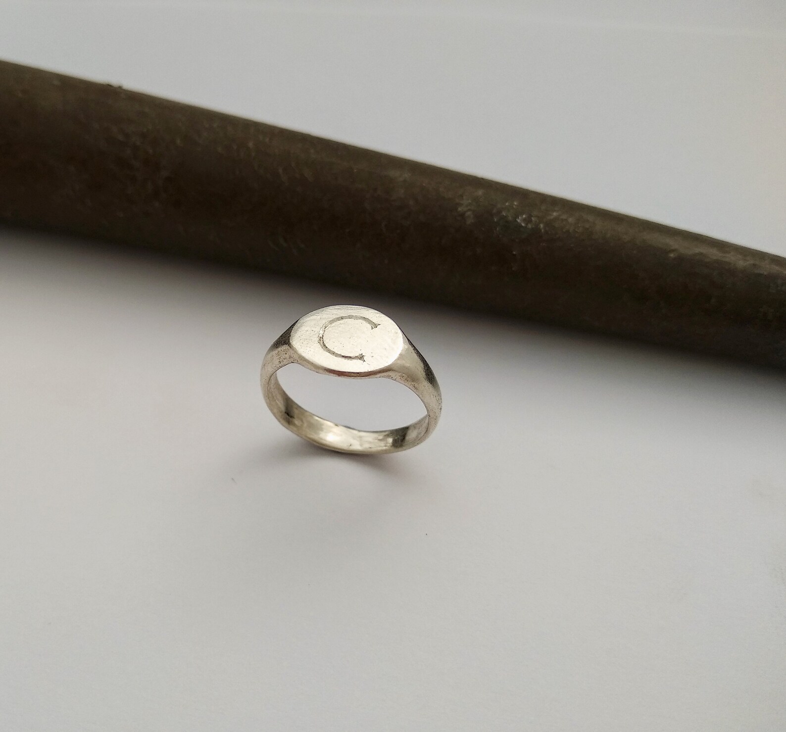 Signet Ring, Silver Signet Ring, Classic Signet Ring, Sterling Silver ...