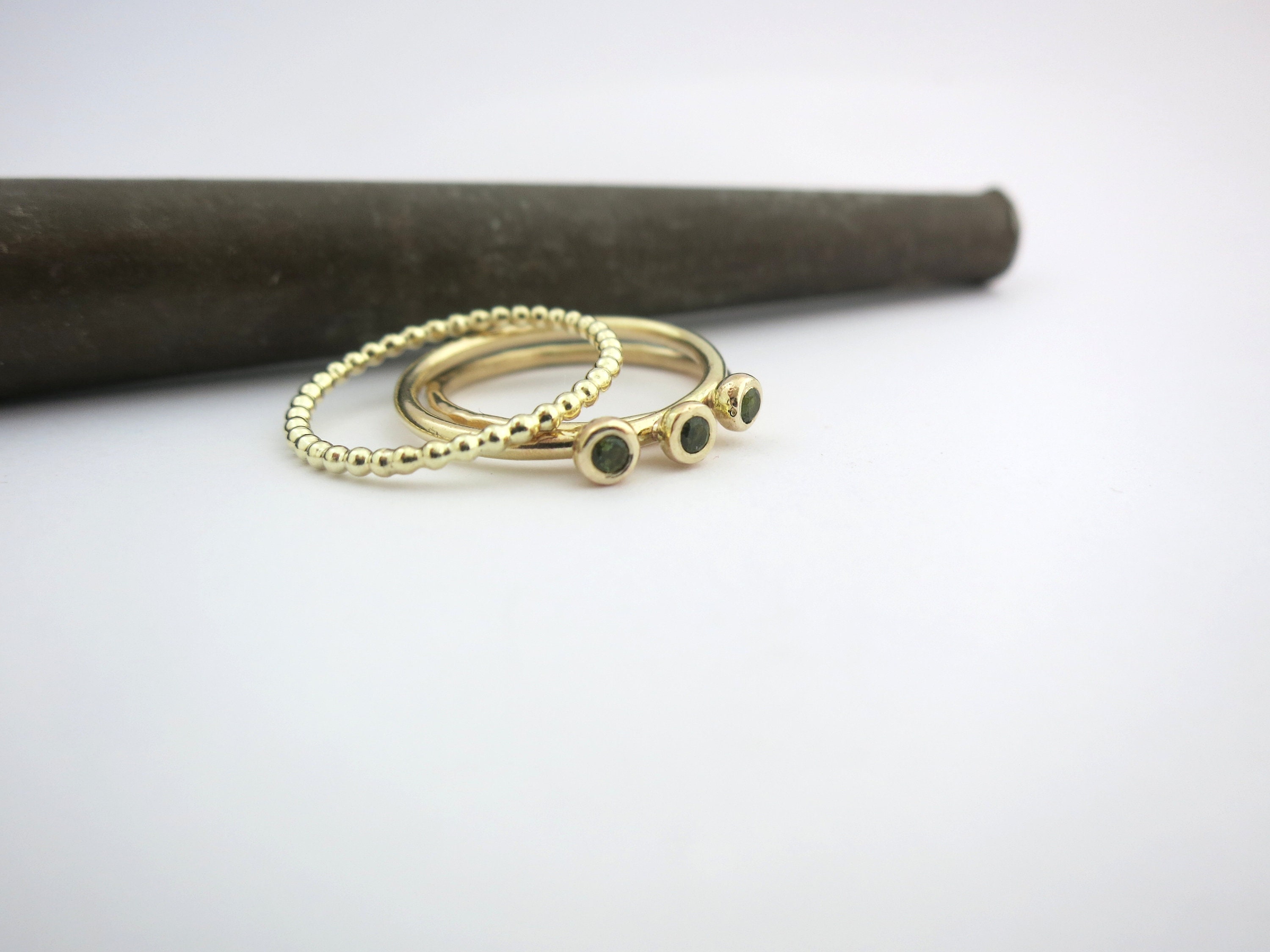 Stacked ring set 14k gold ring Gold rings women Stacked | Etsy