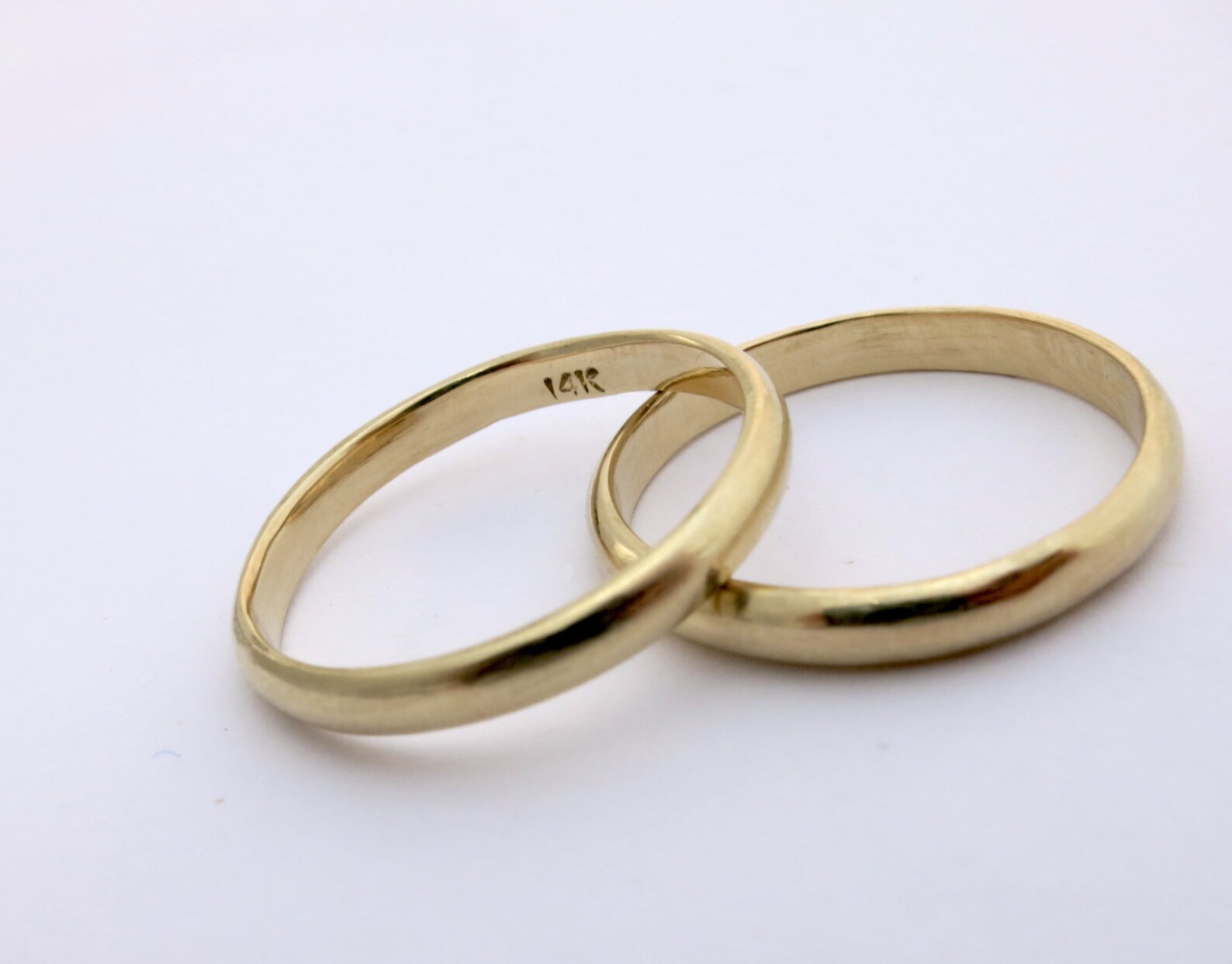 Wedding Bands Yellow Gold Wedding Bands Gold Wedding Ring | Etsy