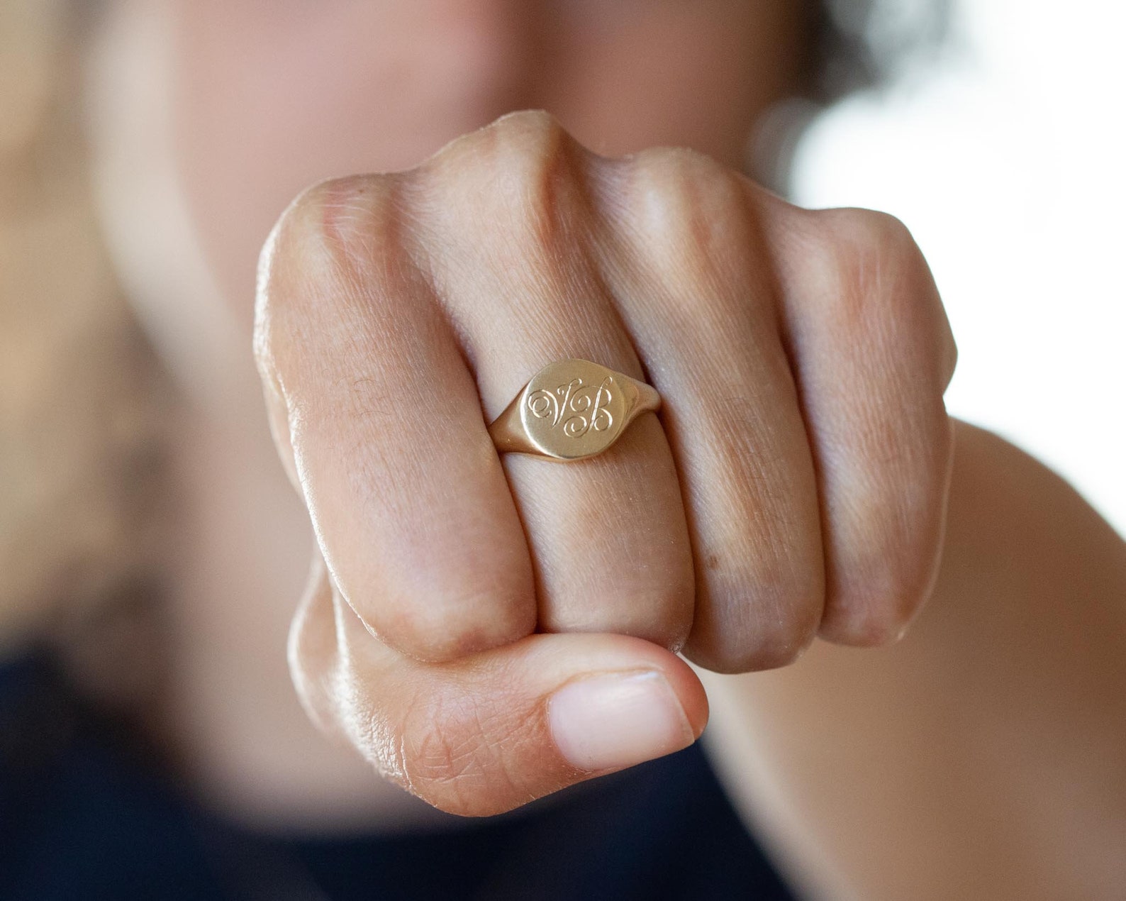 Gold Signet Ring Signet Ring Women Rings for Women 14K Gold - Etsy Israel