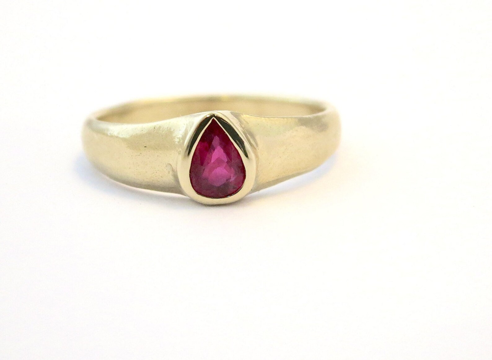 Ruby Gold Ring Signet Ring 14k Gold Ring Signet Ring Women - Etsy