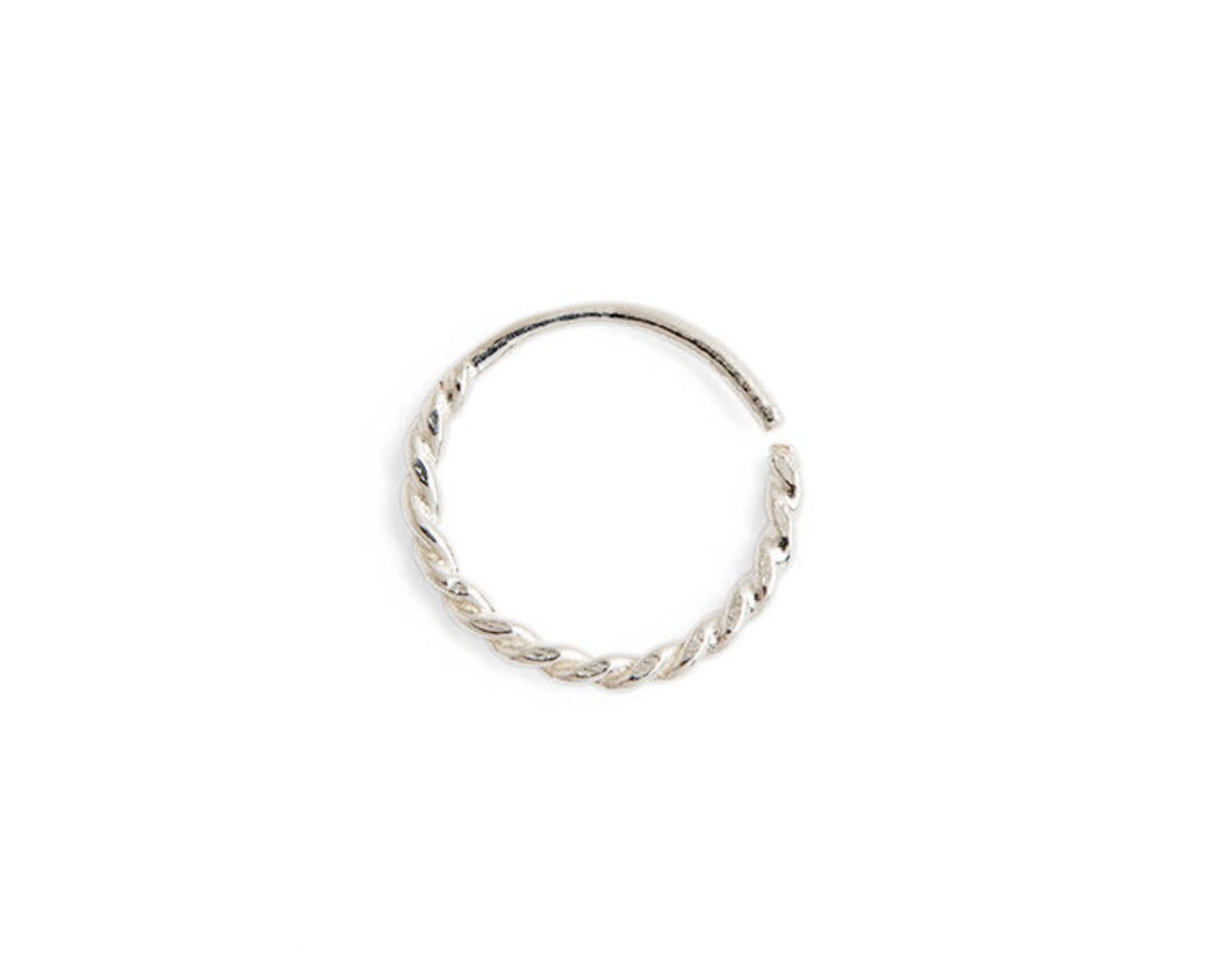 Nose Ring, Silver Nose Ring, Nose Hoop, Silver Nose Hoop, Indian Nose ...