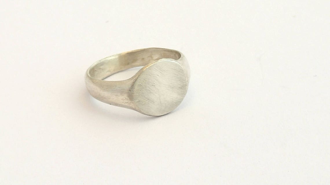 Signet Ring Silver Signet Ring Classic Signet Ring Sterling - Etsy