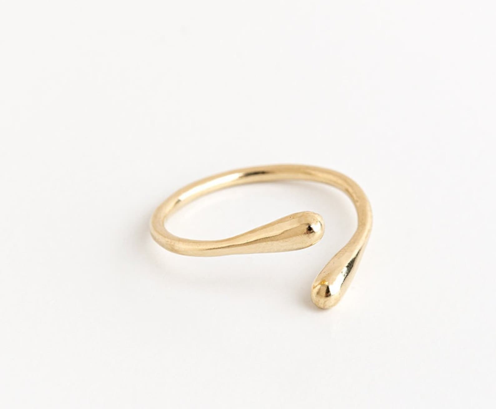 Gold Ring Solid Gold Ring 14k Gold Ring Adjustable Gold - Etsy