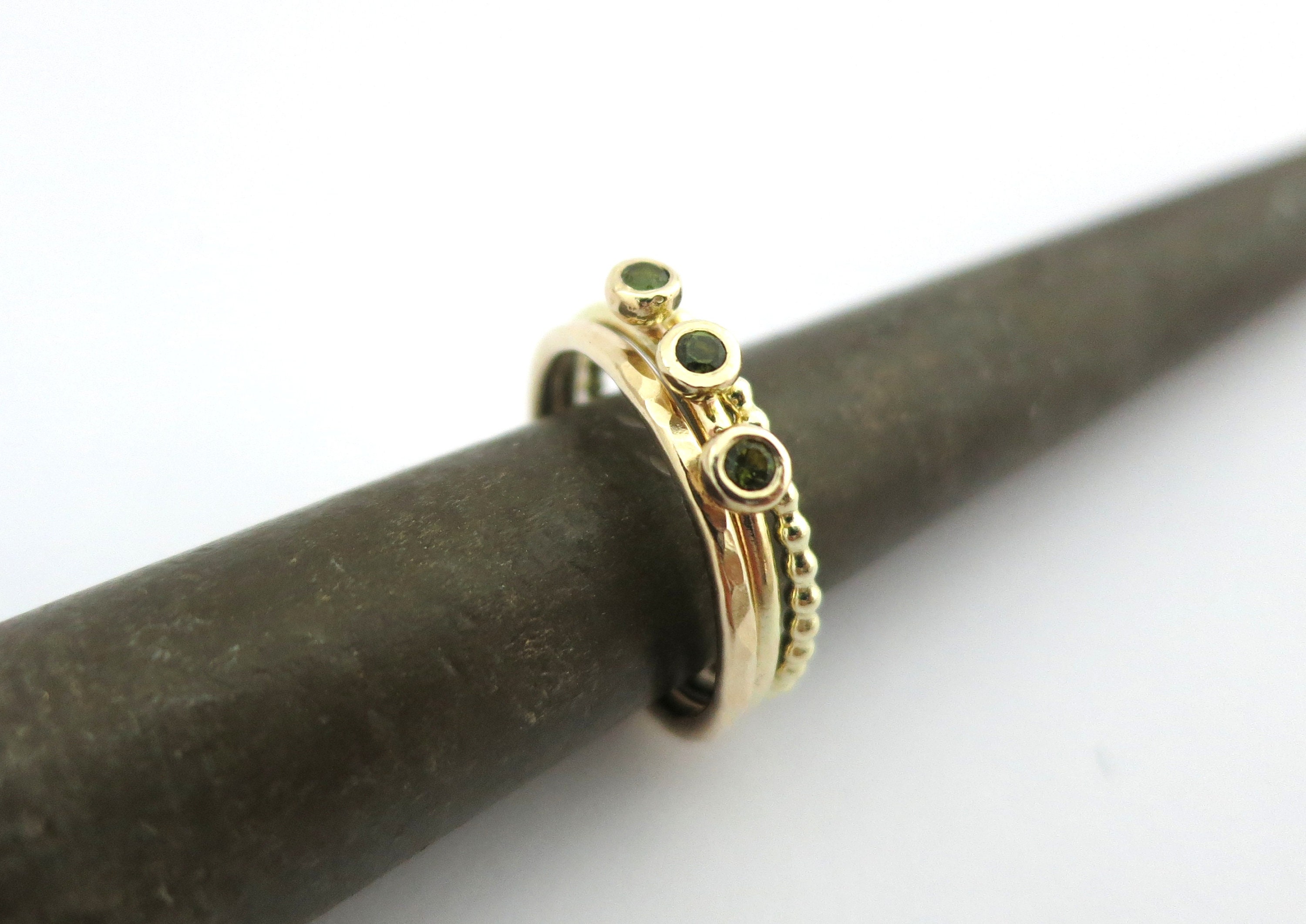 Stacked ring set 14k gold ring Gold rings women Stacked | Etsy