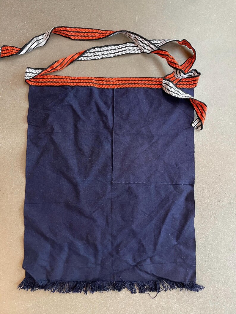 Japanese Traditional Apron Indigo Dyed Cotton Maekake - Etsy