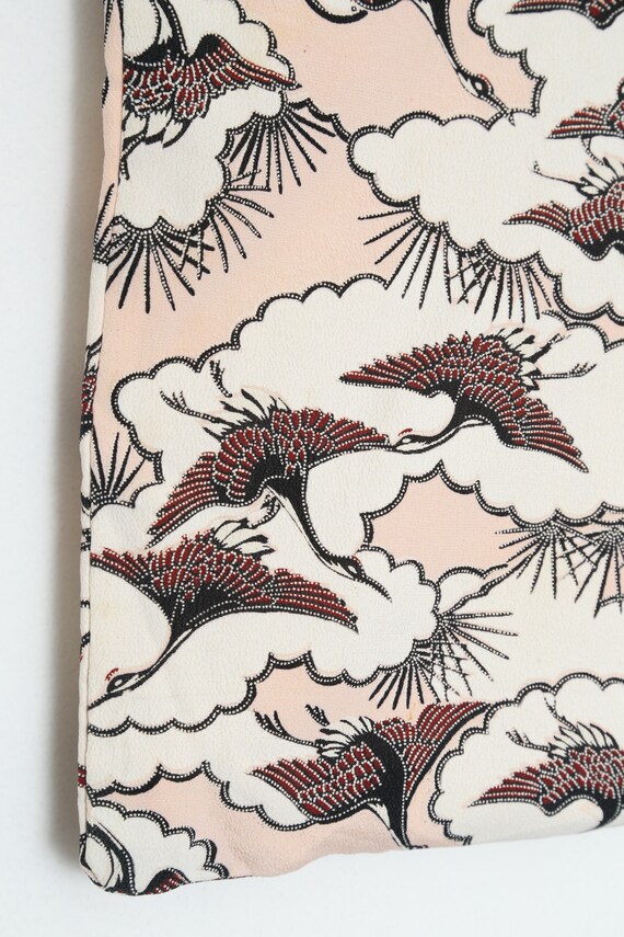 Traditional Japanese Kimono Haori Crane with himo tie… - Gem