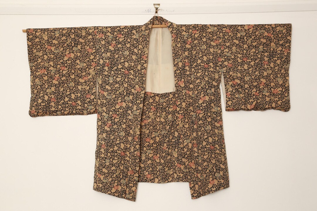 Kimono japonais Haori Silk Autumn Maple Leaf - Etsy France