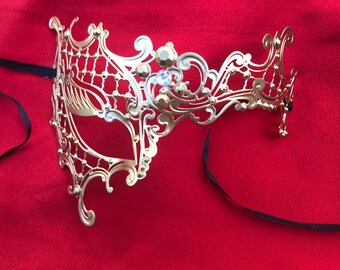 Half Face Gold Mask - Etsy