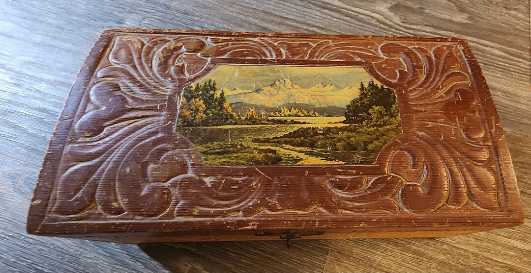 Altar Box 4 Witch Box Travel Alter Vintage Wood Box Crystals Herbs ...