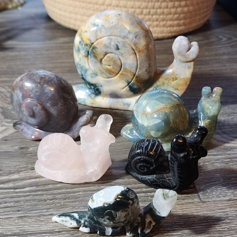 Carved Agate Snail - Etsy