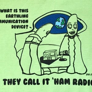 Aliens Observe a Ham Radio Communcation Device Amateur Radio | Etsy