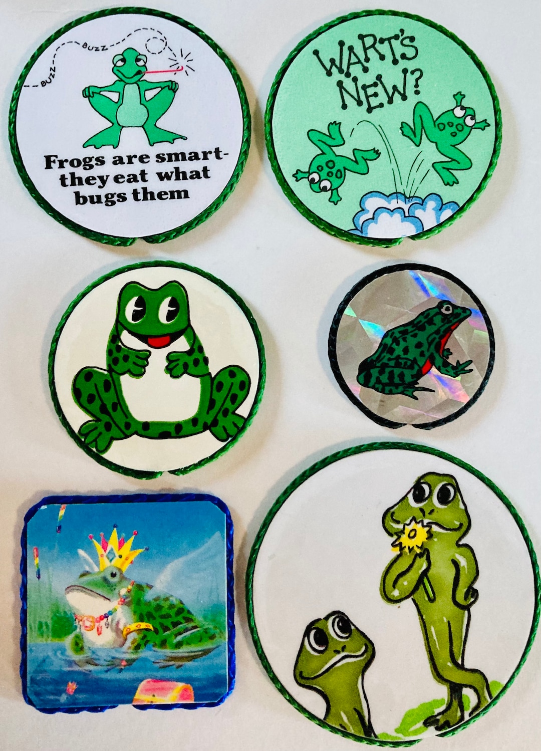 Frog Magnets-your Choice of Fun Frog Magnets, Handmade in 1980's or ‘90 ...